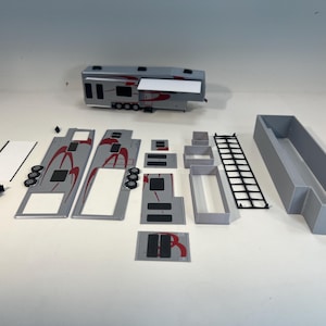 HO Scale 5th Wheel Camper Trailer Kit in Color. 1/87 - Etsy