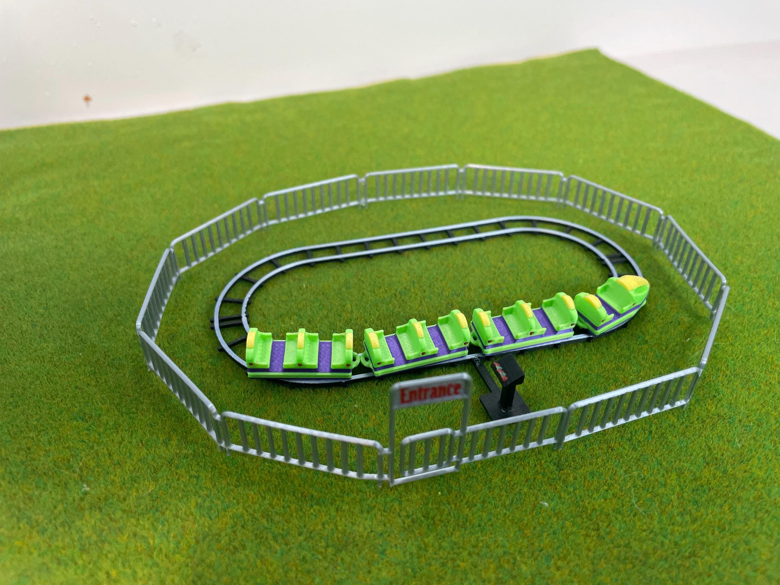 HO Scale Kiddie Jet Train Ride for Model Train Layouts and Dioramas Kit ...