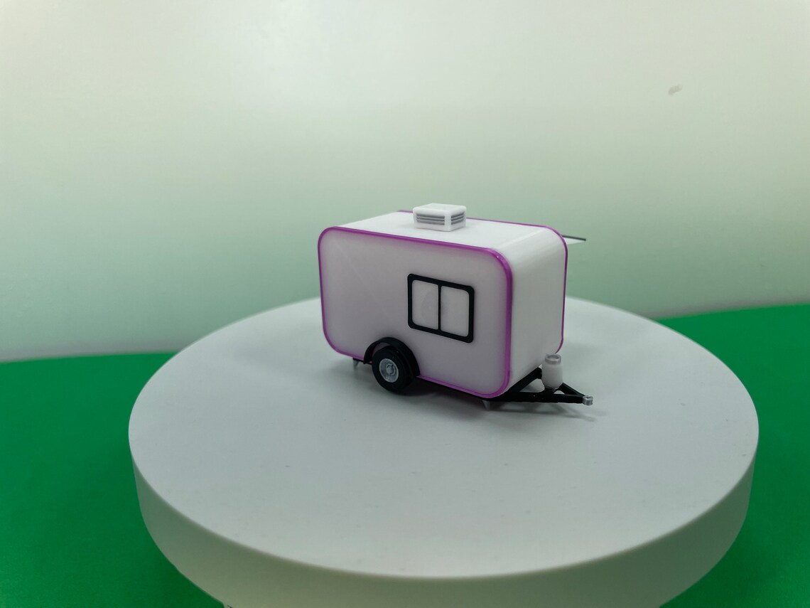 HO Scale Camper Trailer Kit in Color. - Etsy