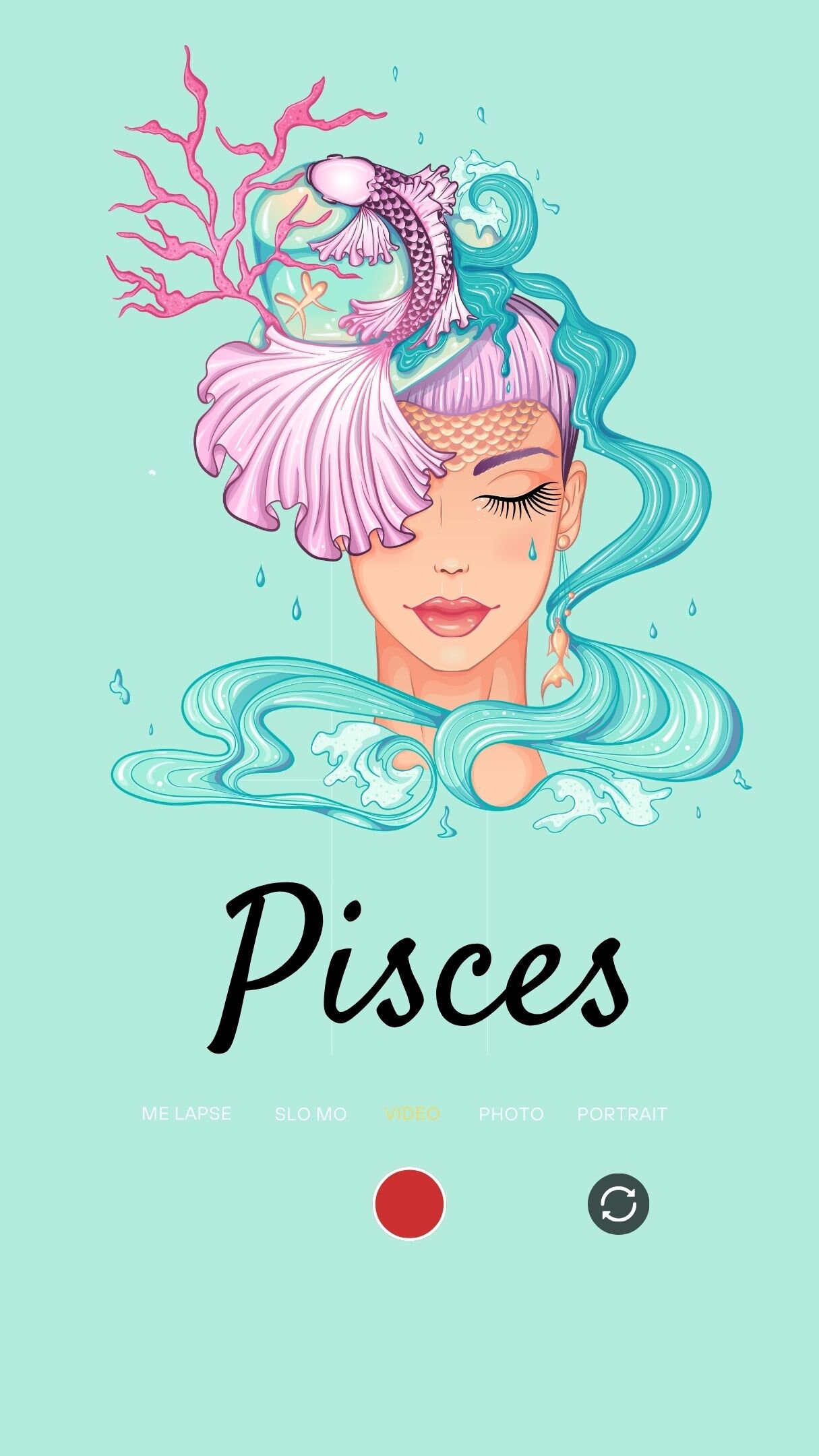 PISCES Phone Wall Paper - Etsy