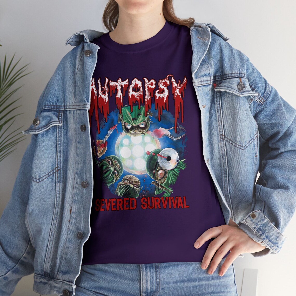 Autopsy - Severed Survival | Band Album T-shirt Metal Rock Music Sizes ...