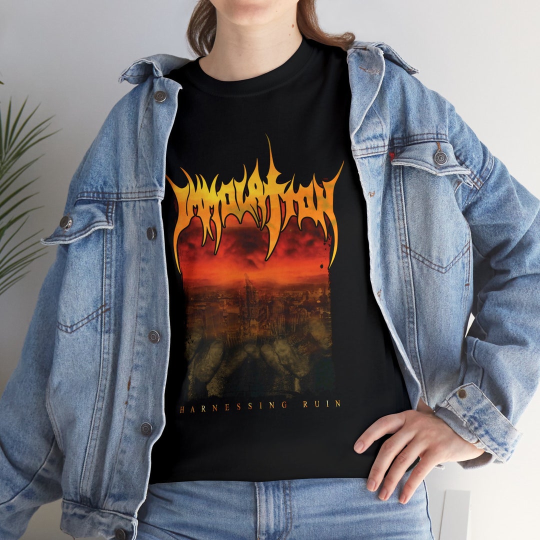 Immolation - Harnessing Ruin | Band Album T-shirt Metal Rock Music Sizes S-5XL Unisex Heavy ...