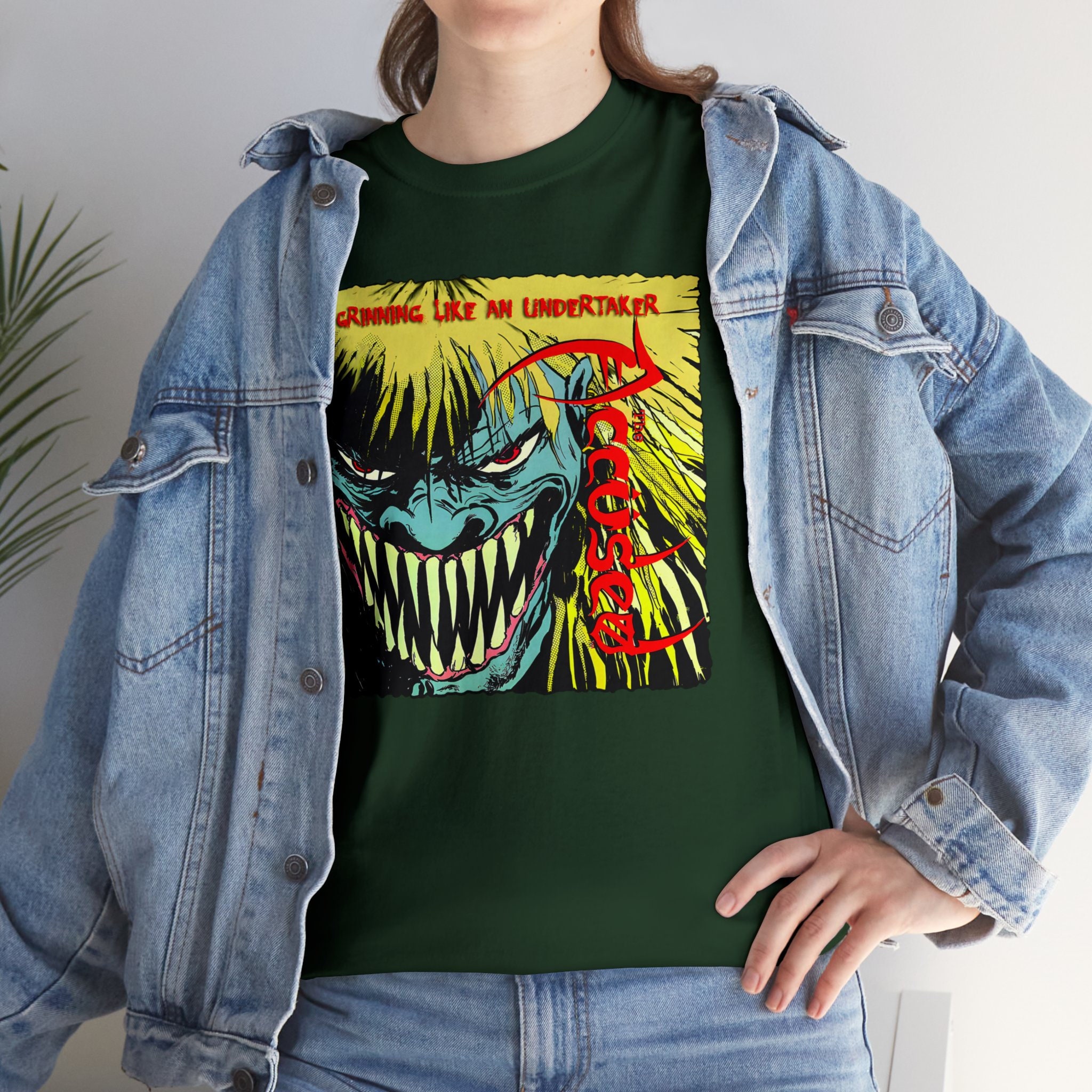 The Accüsed Grinning Lika an Undertaker V1 Band Album T-shirt Metal ...