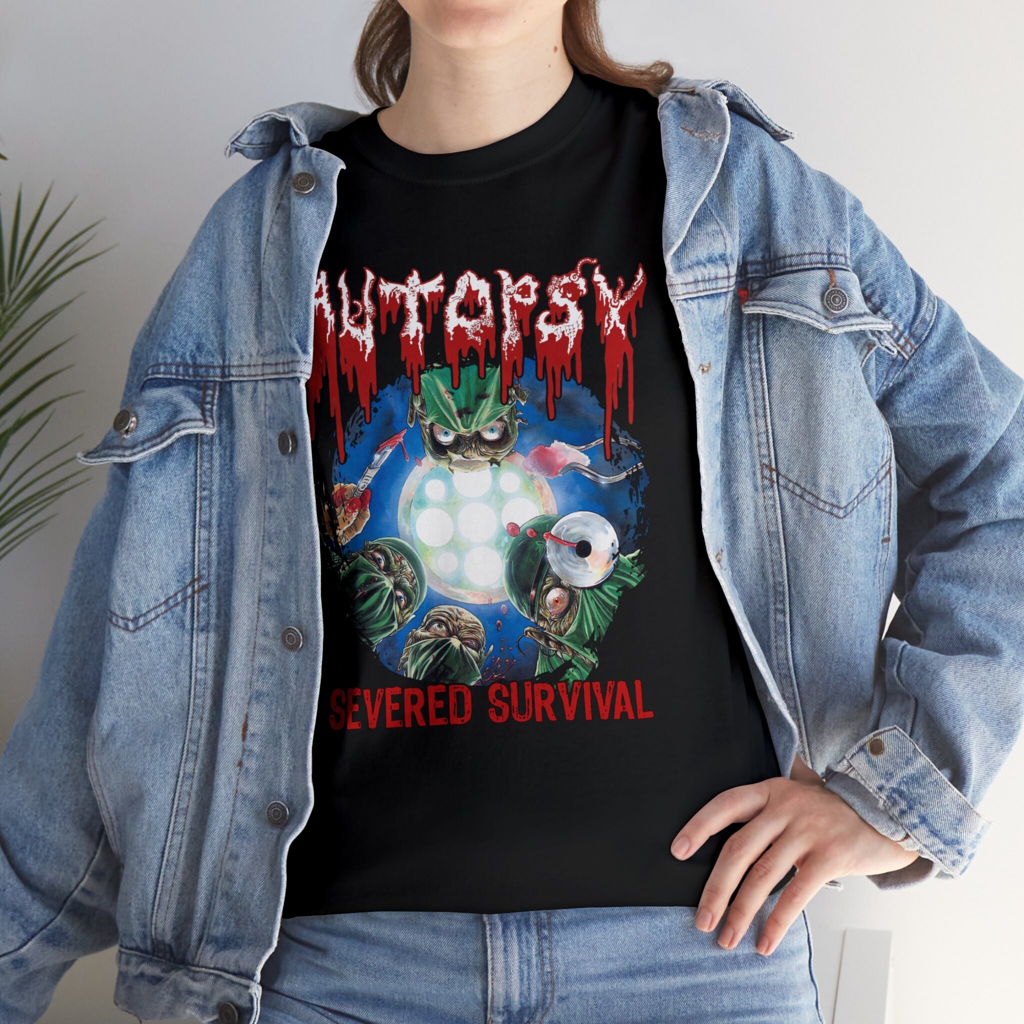 Autopsy - Severed Survival | Band Album T-shirt Metal Rock Music Sizes ...