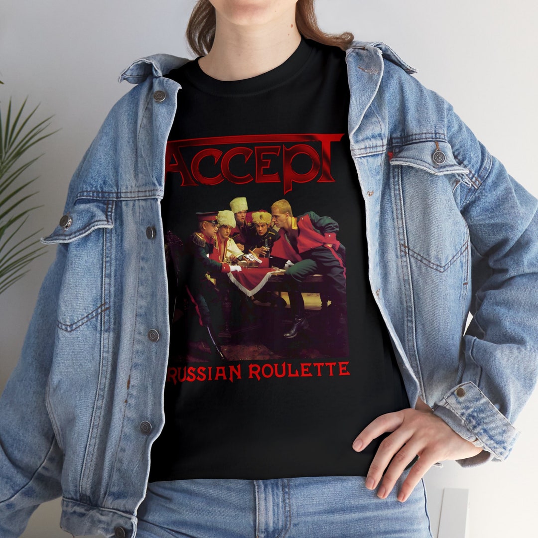 Accept - Russian Roulette | Band Album T-shirt Metal Rock Music Sizes S ...