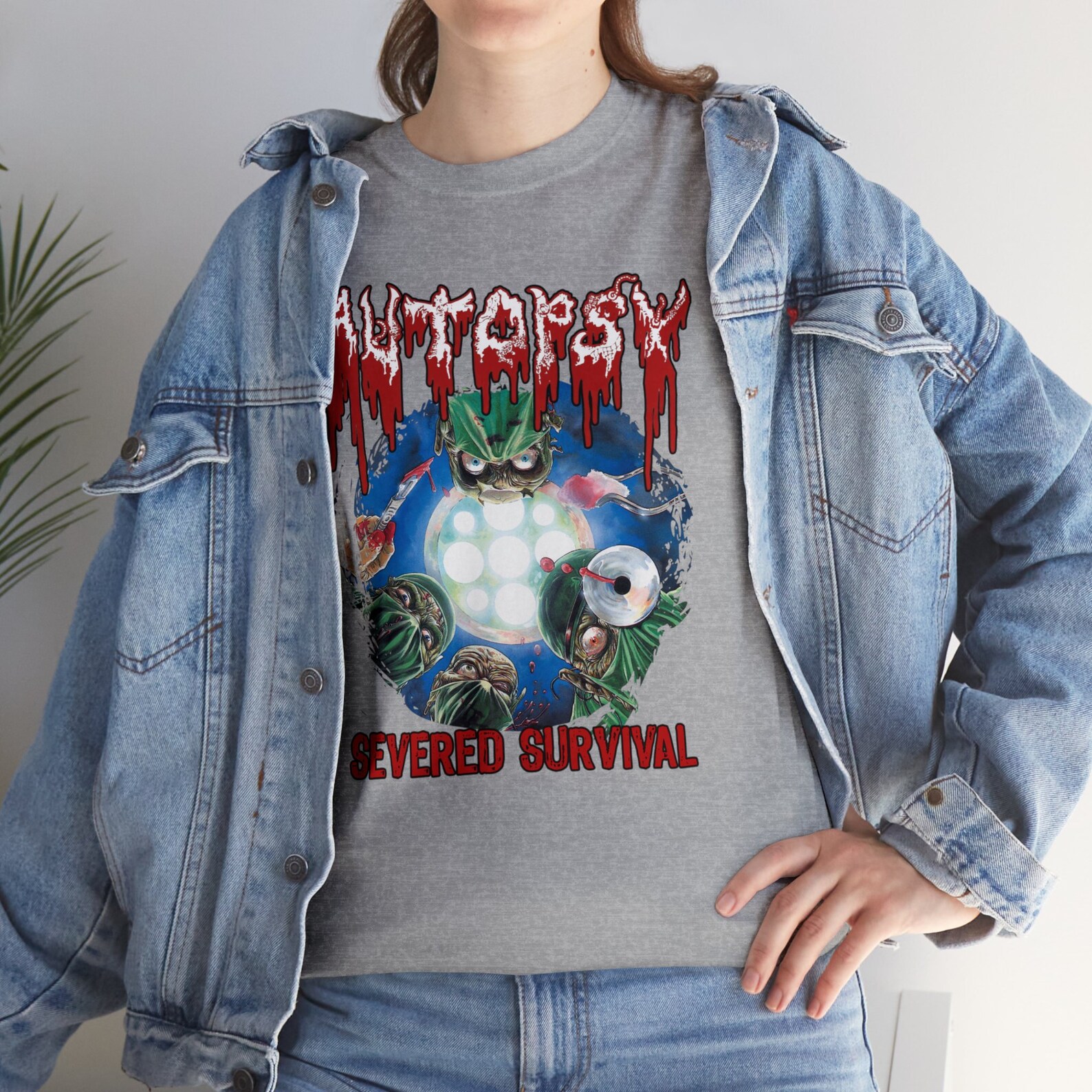 Autopsy - Severed Survival | Band Album T-shirt Metal Rock Music Sizes ...