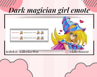 Dark Magician Girl Emote for Twitch and Discord - Etsy