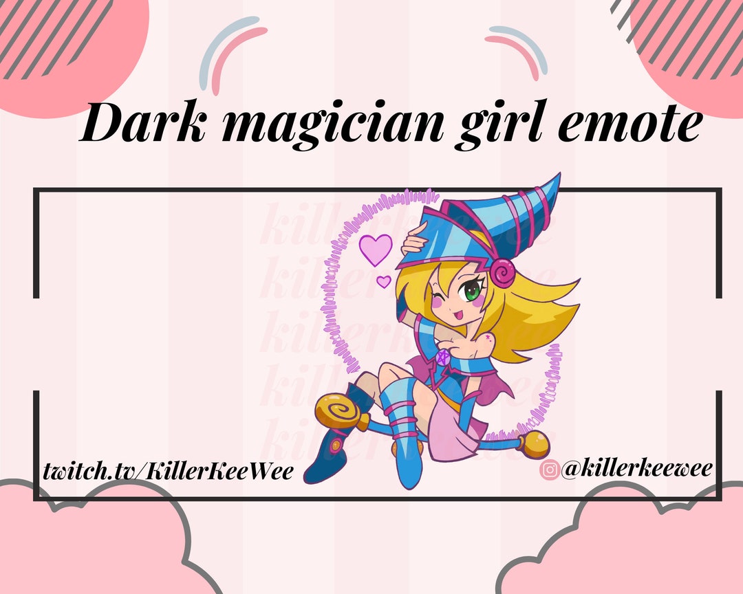 Cute Dark Magician Girl [twitch Emotes] [discord Emotes] - Etsy