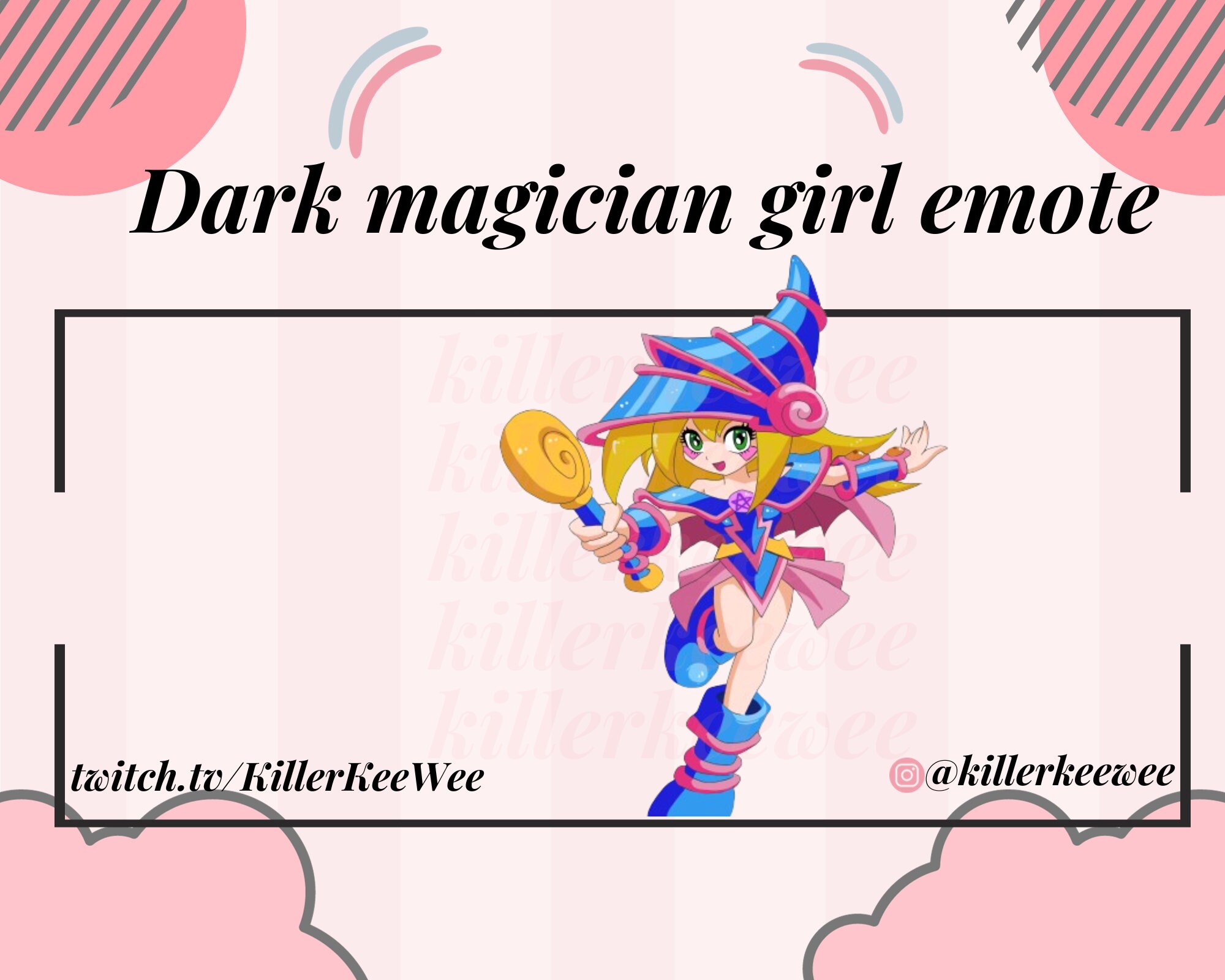 Dark Magician Girl Emote for Twitch and Discord - Etsy
