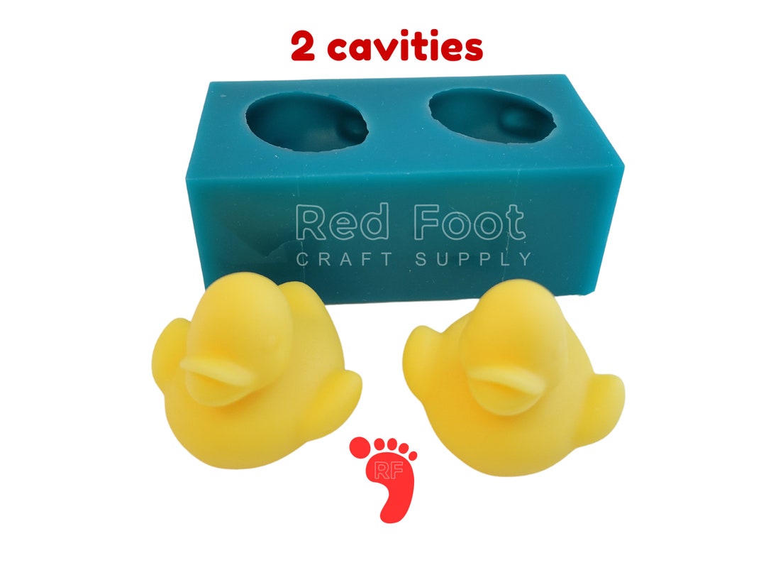 Rubber Duck 3D Silicone Mold 2 Cavities | Soap Mold | Wax Melt Mold ...