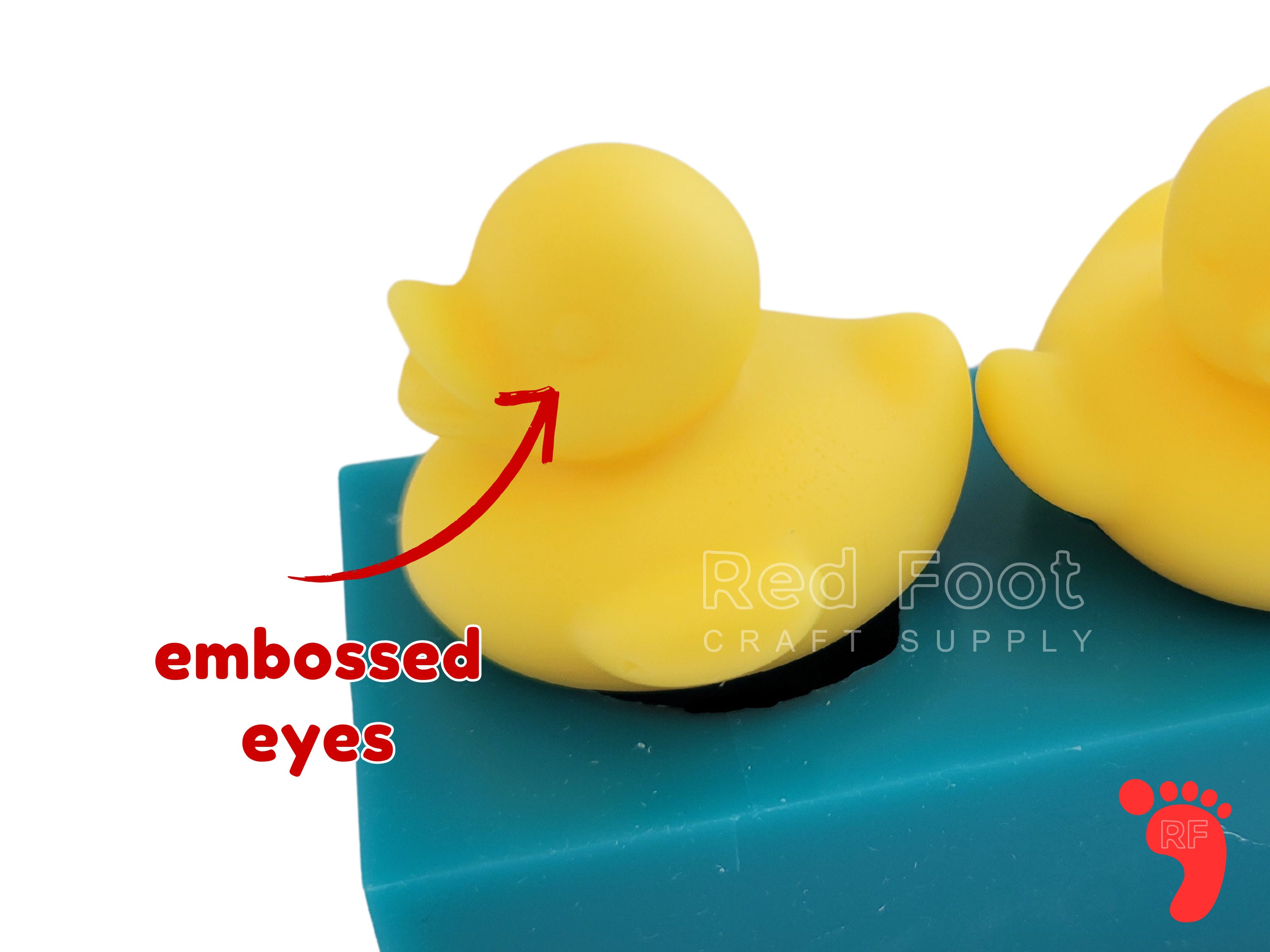 Rubber Duck 3D Silicone Mold 2 Cavities Soap Mold Wax Melt Mold Resin ...