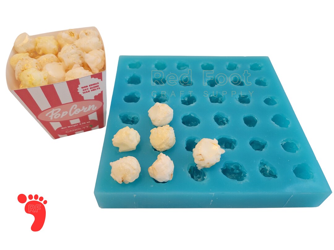 Caramel Popcorn Silicone Mold 36 Cavities | Wax Melt Mold | Soap Mold ...