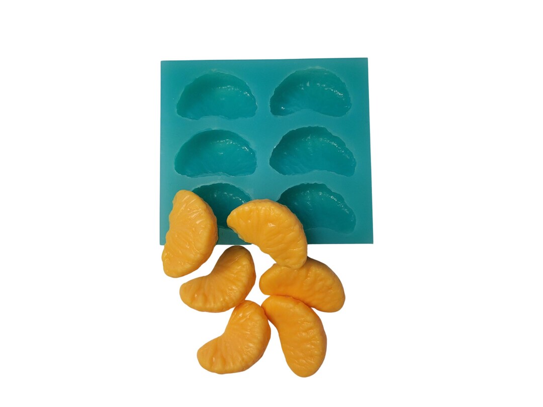 Mandarin Orange Silicone Mold: 6-cavity Wax Melt, Soap & Resin Crafts ...