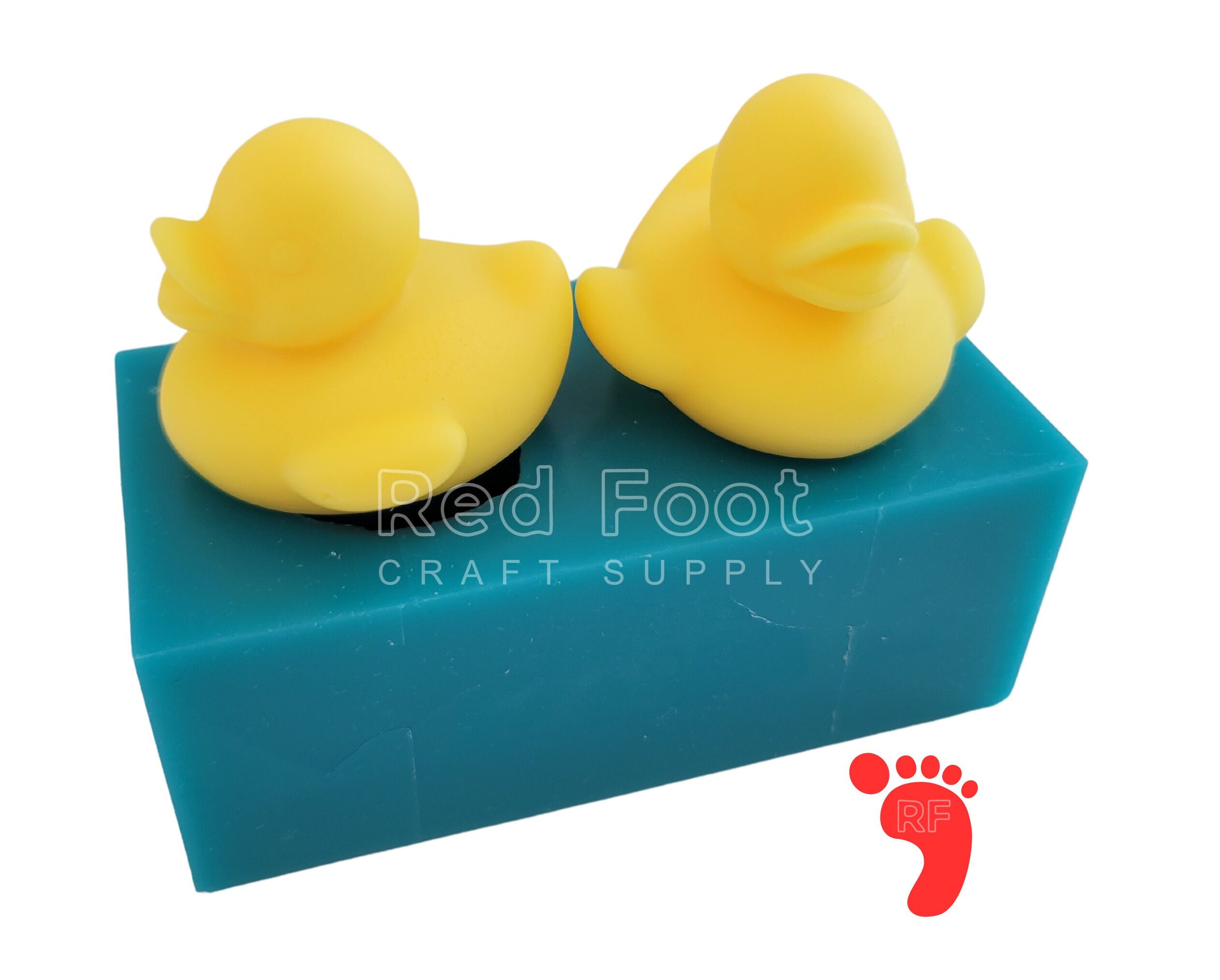 Rubber Duck 3D Silicone Mold 2 Cavities Soap Mold Wax Melt Mold Resin ...