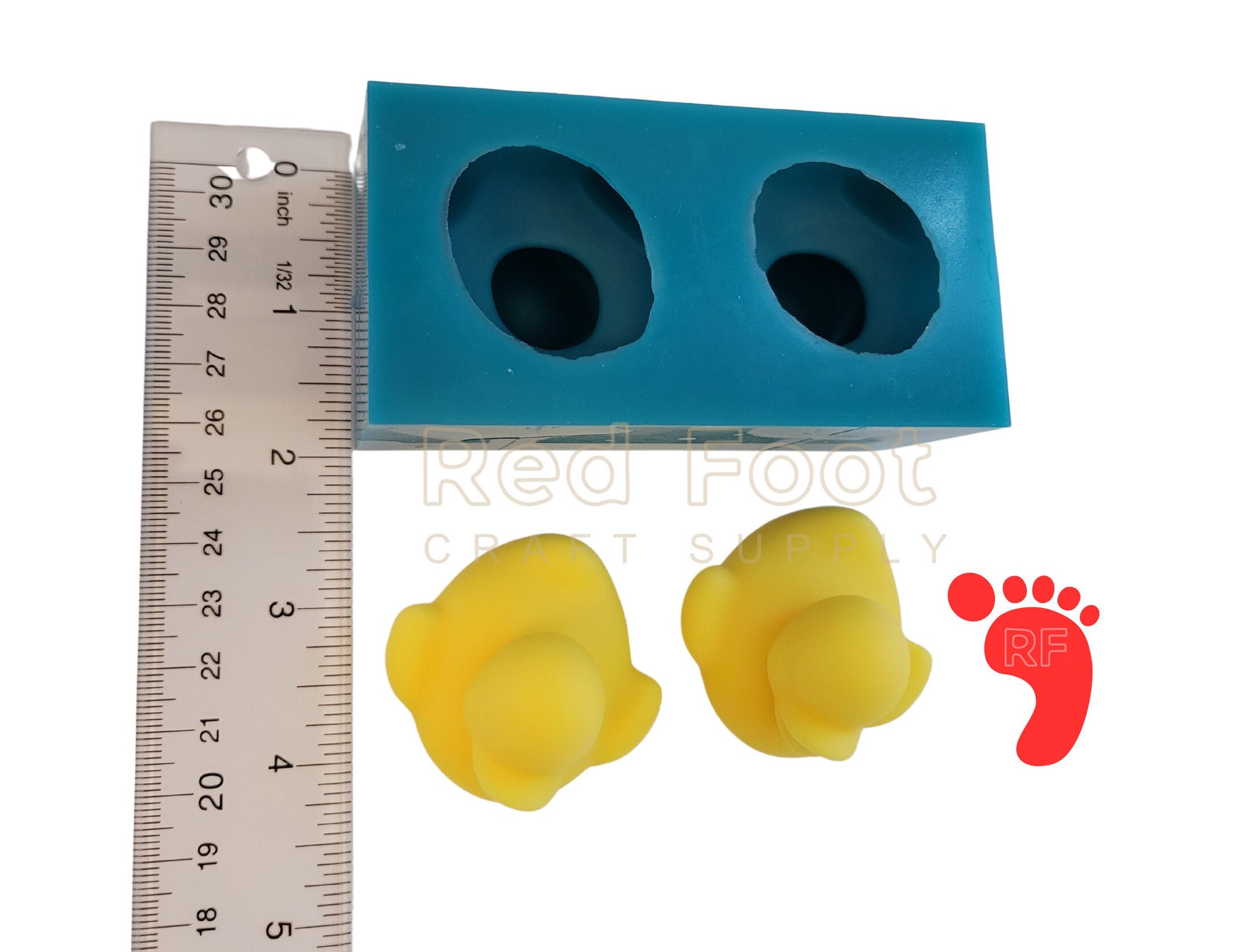 Rubber Duck 3D Silicone Mold 2 Cavities Soap Mold Wax Melt Mold Resin ...