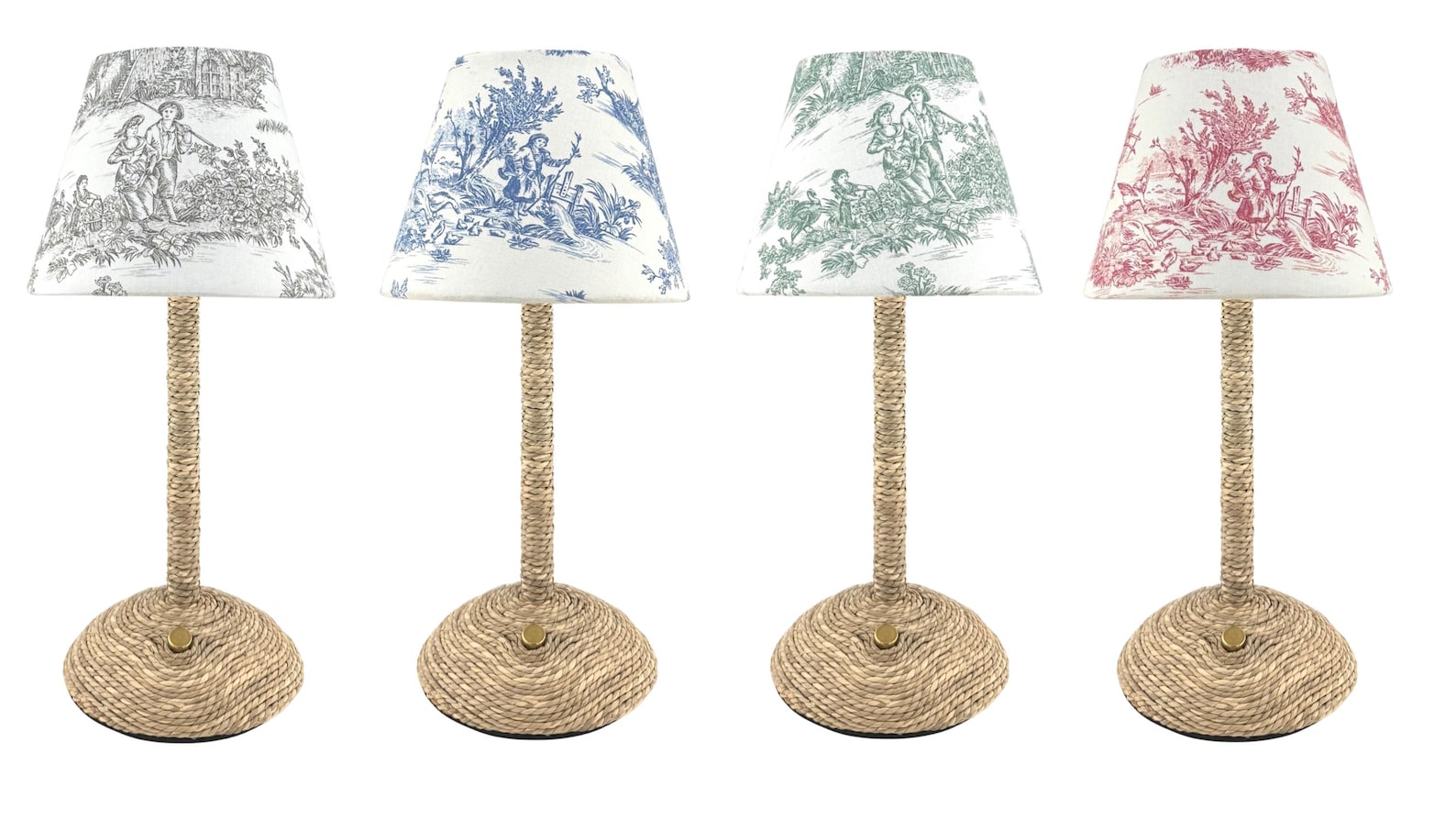 The Toile Lamp Shade in Blue – Classic French Country Style for ...