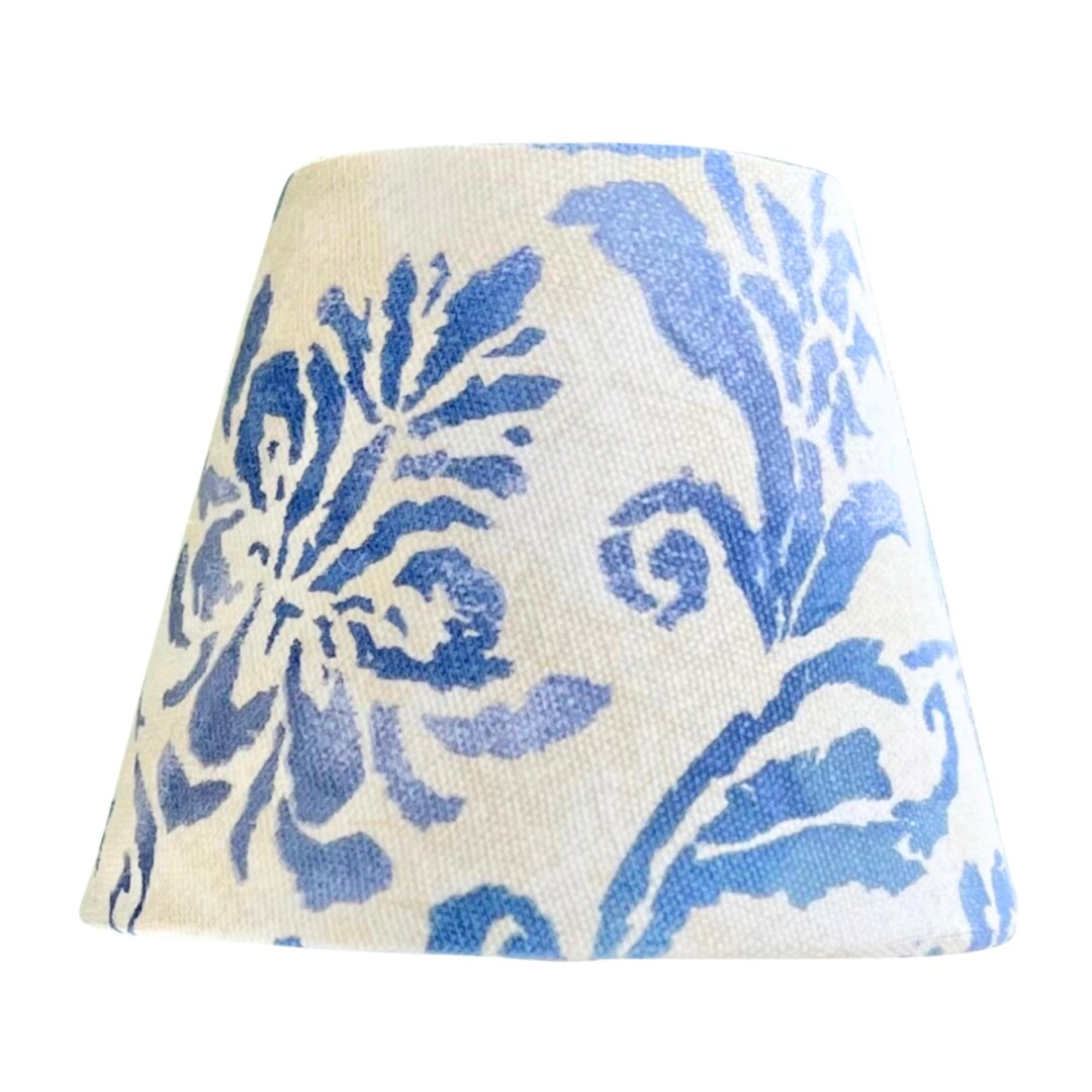 Handmade Blue Toile Lamp Shade, Ralph Lauren Fabric - Etsy