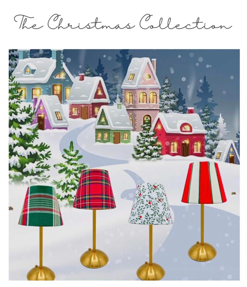 The Tartan Christmas Lamp Shade, Festive Plaid Holiday Decor, Ralph ...
