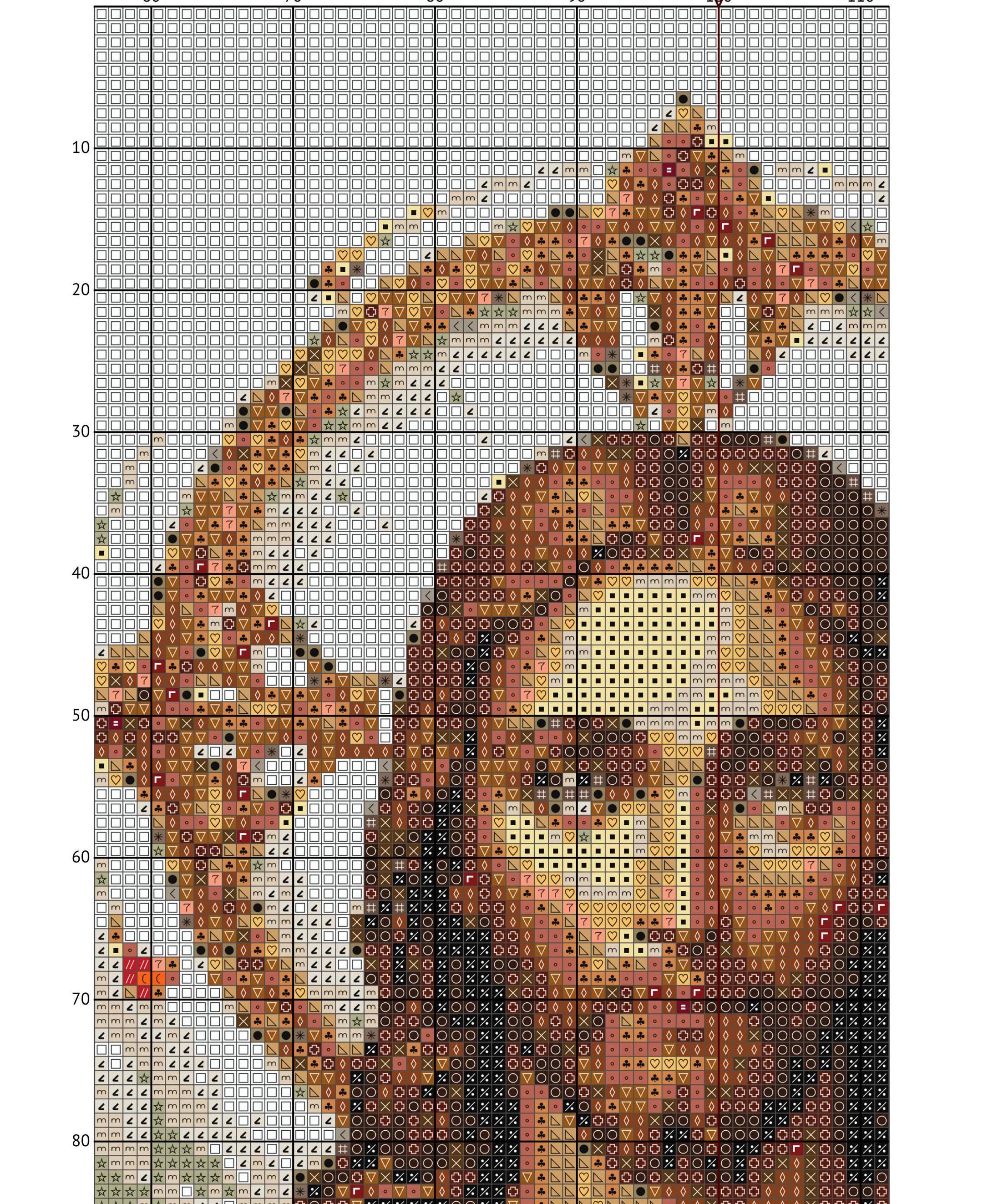 Sacred Heart of Jesus Cross Stitch Pattern PDF - Etsy