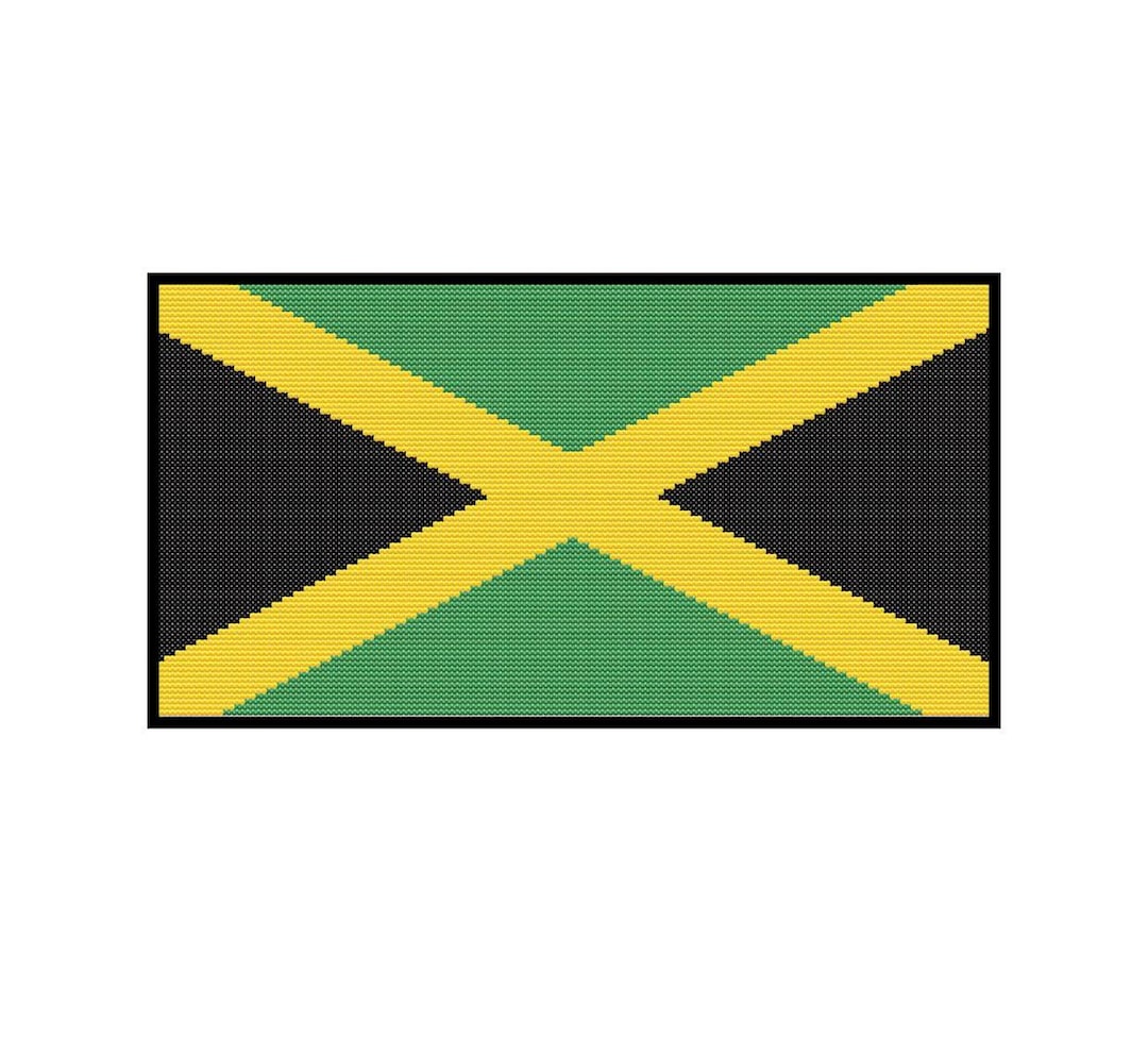 Jamaican Flag Cross Stitch Pattern PDF PDF Digital Download - Etsy
