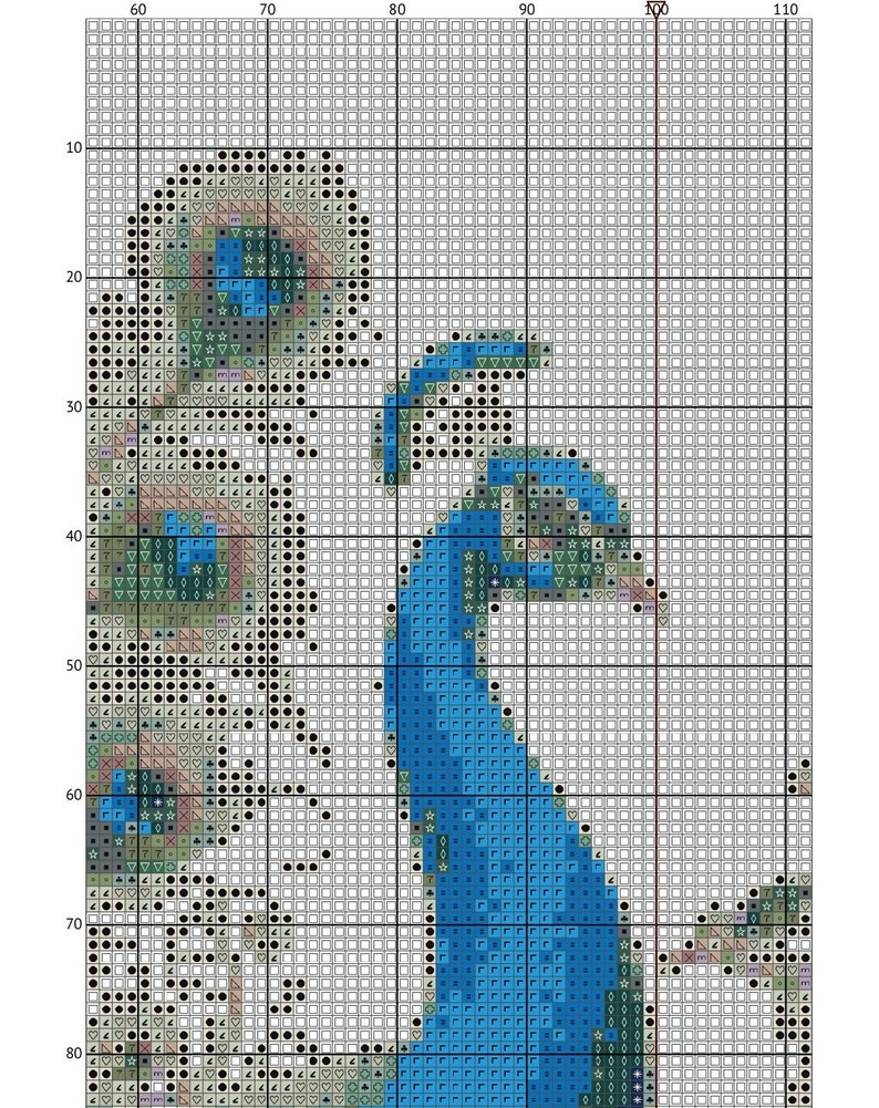 Pair of Peacocks PDF Cross Stitch Chart - Etsy