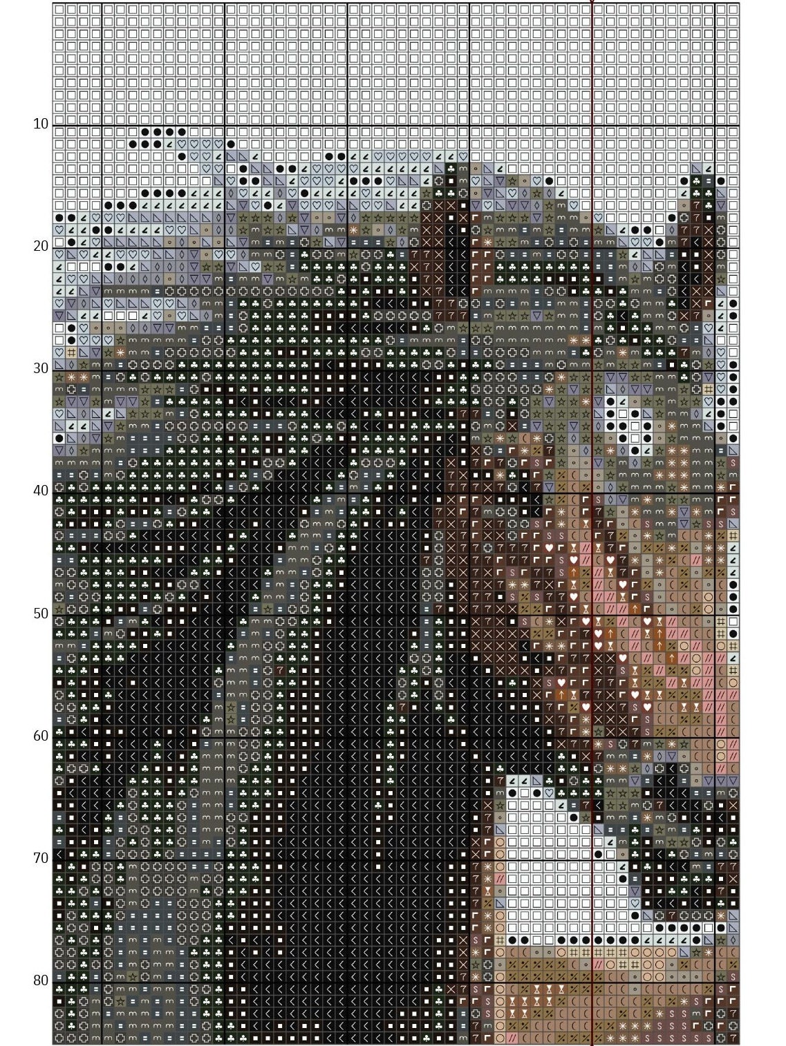 Cross Stitch Pattern Two Running Horses Pdf - Etsy