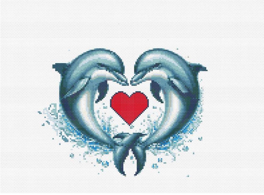 Dolphins Cross Stitch Pattern Digital Download - Etsy