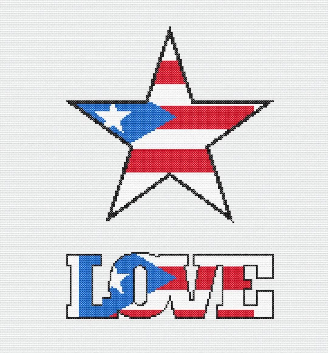 Two Puerto Rico Cross Stitch Patterns PDF Digital Download - Etsy