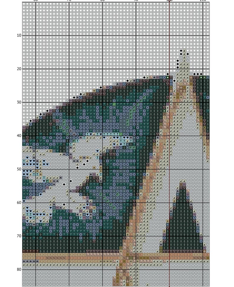 Pentagram Cross Stitch Pattern PDF - Etsy