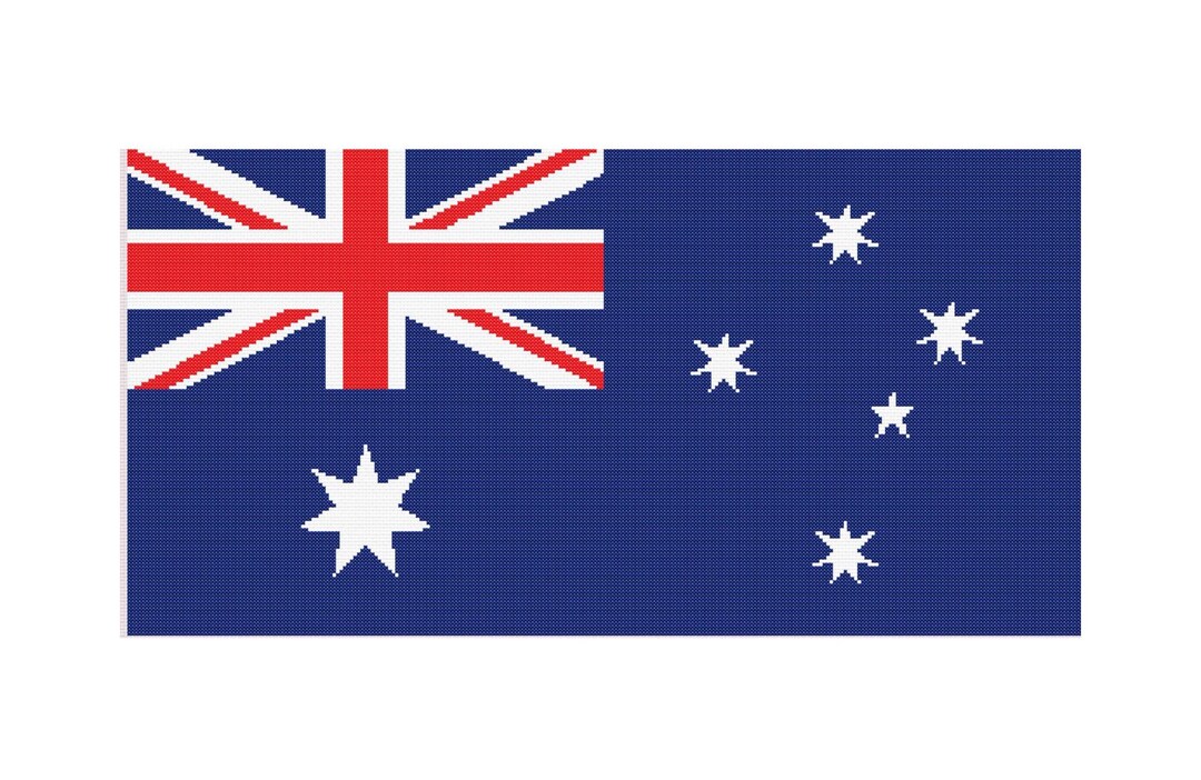 Australia Flag Cross Stitch Pattern PDF Digital Download - Etsy