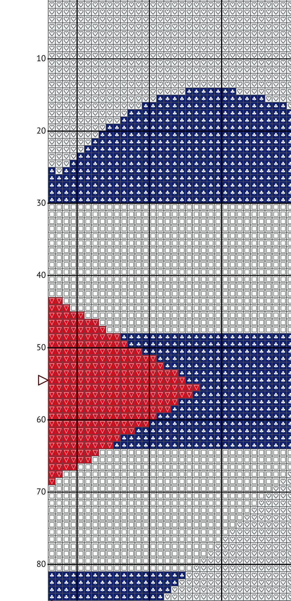 Cuban Flag in Heart Shape Cross Stitch Pattern PDF - Etsy