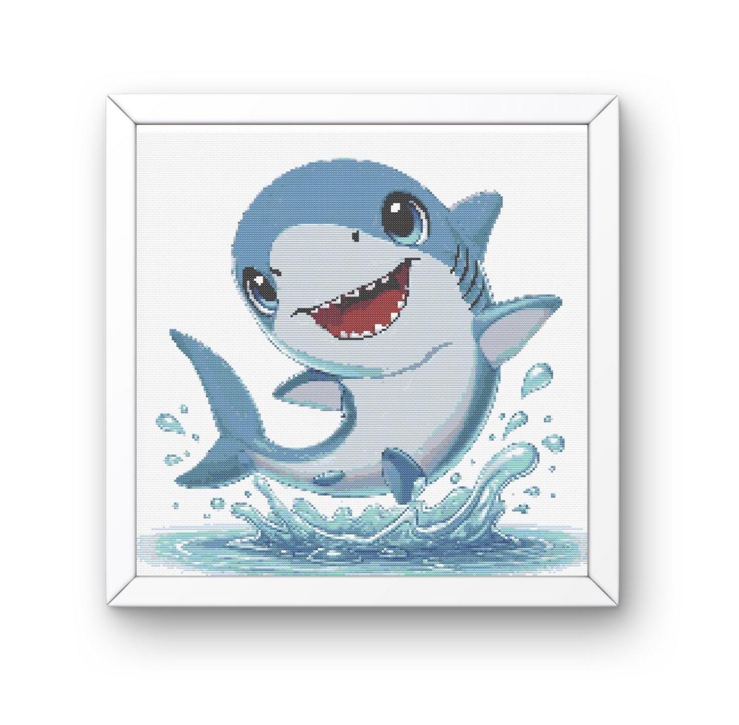 Baby Shark Cross Stitch Pattern PDF Digital Download - Etsy