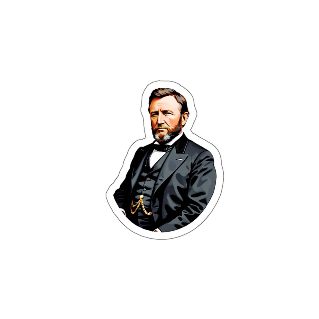 Ulysses S. Grant Sticker U.S. President Sticker Perfect for Laptops ...