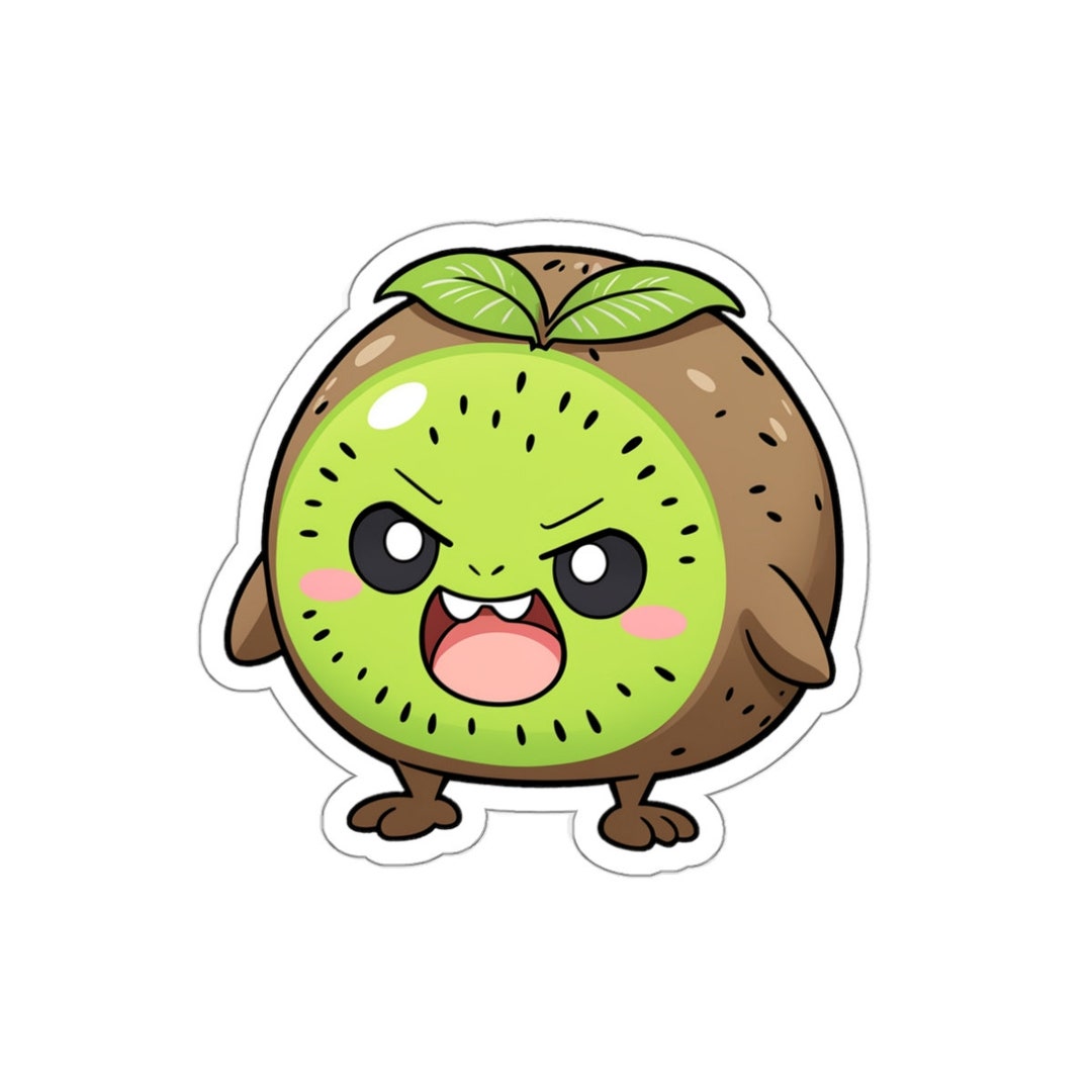 Cute Kiwi Fruit Vinyl Sticker - Kawaii Anime Style - Perfect for ...
