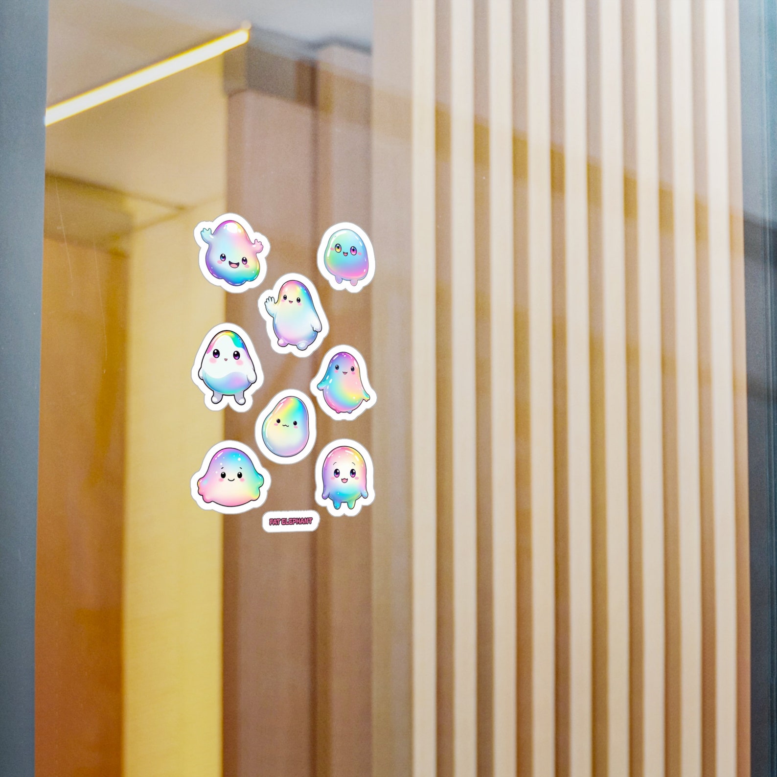 Kawaii Gorgeous Blob Creatures Sticker Sheet - Cute Anime Chibi ...