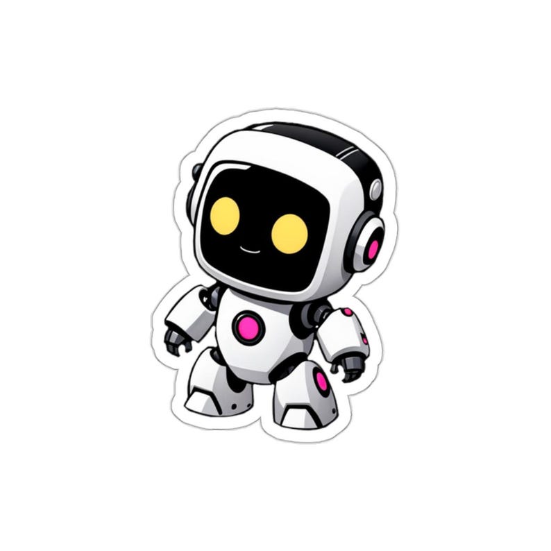 Robot Buddy Sticker - Etsy
