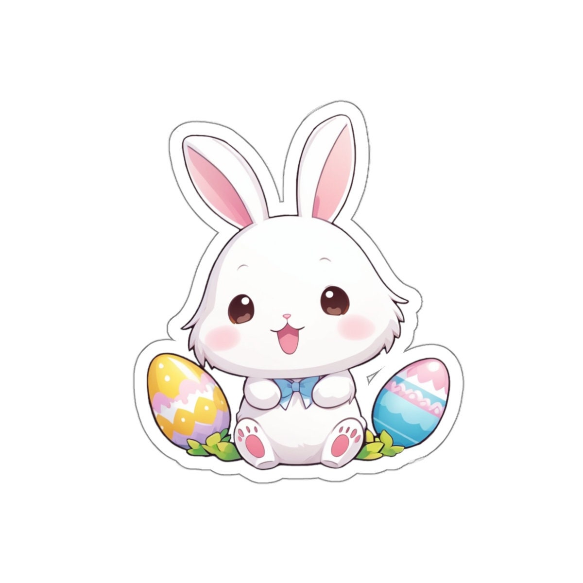 Easter Bunny Sticker Vinyl Decal for Laptops, Journals, Planners ...