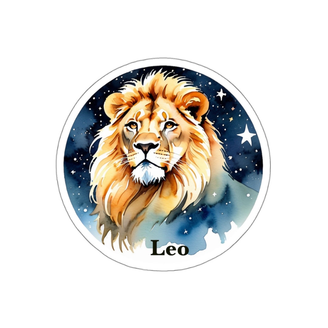 Water Color Astrological Sign - LEO - Decal Sticker - Perfect for ...
