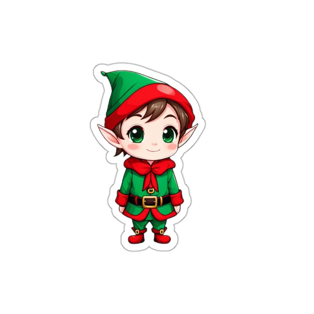 Santas Helper Elf Sticker - Etsy