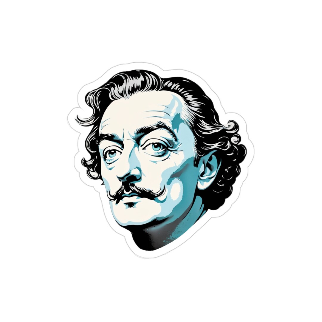 Salvador Dali Transparent Outdoor Stickers, Die-cut, 1pc - Etsy