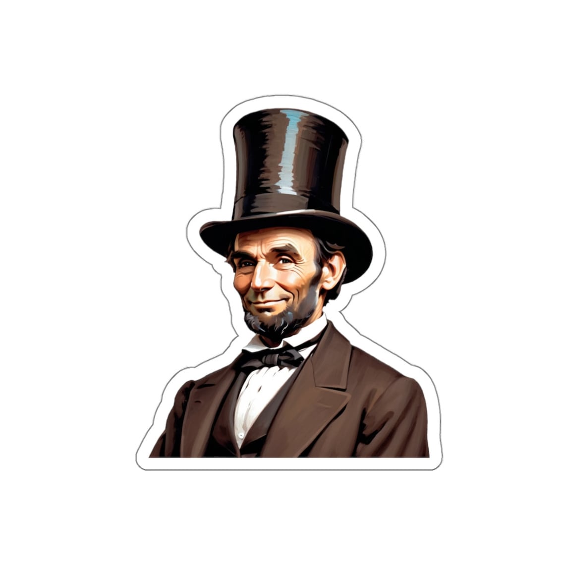 President Abraham Lincoln Sticker - Decal Sticker - Perfect for Laptops ...