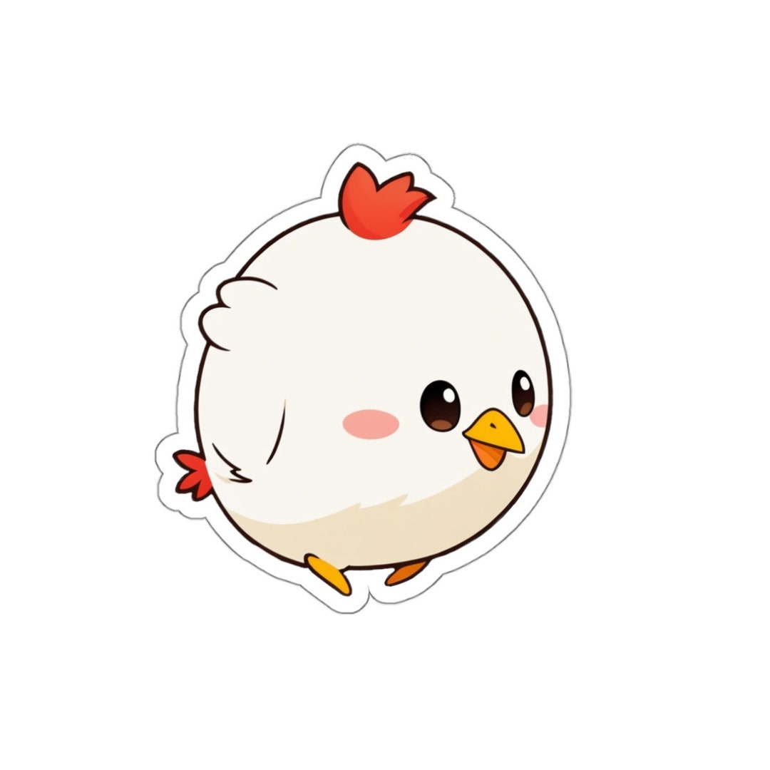Cute Kawaii Chicken Sticker Die-cut Stickers - Etsy