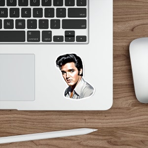 Elvis Sticker. the King of Rock and Roll. Perfect for Laptops, Water ...