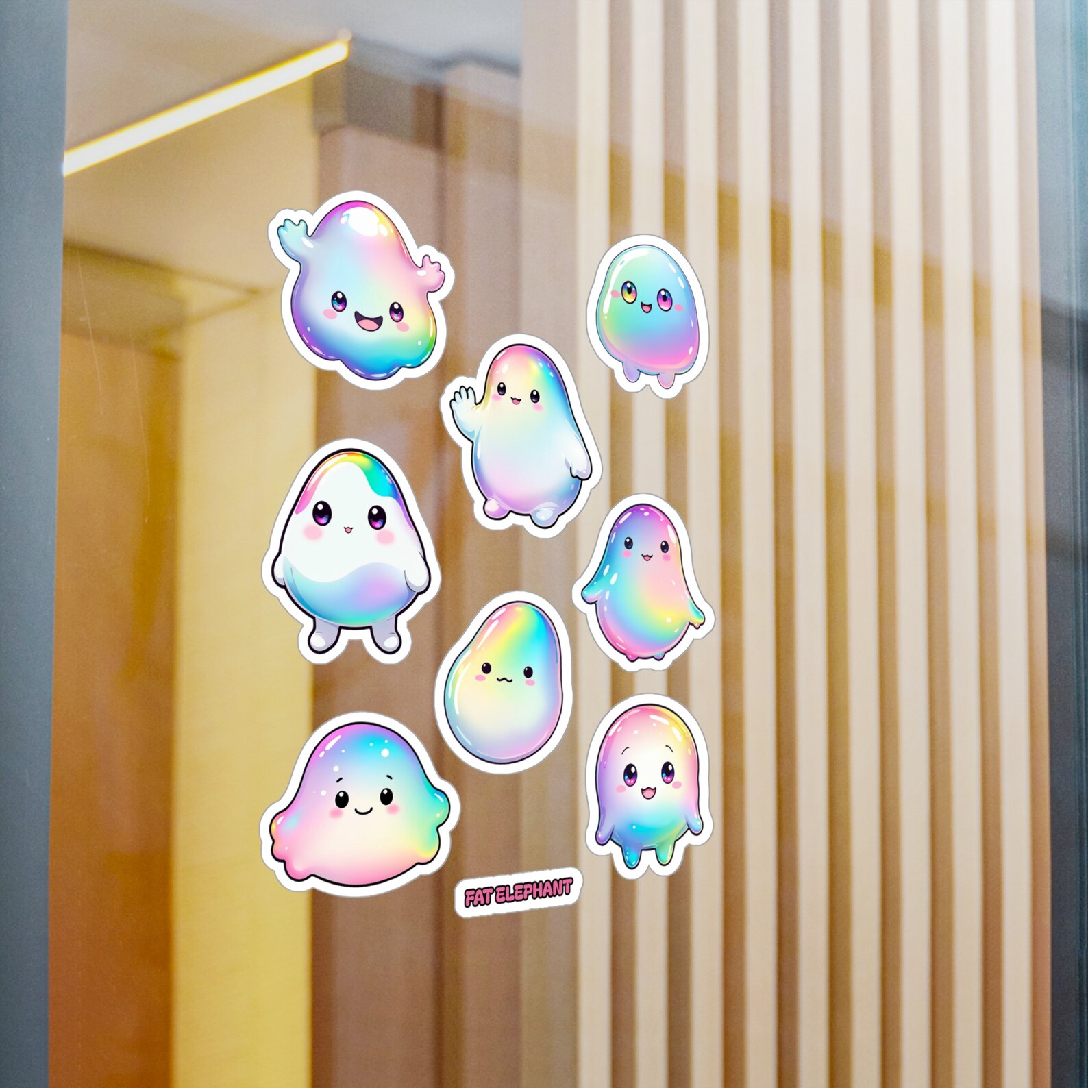 Kawaii Gorgeous Blob Creatures Sticker Sheet - Cute Anime Chibi ...