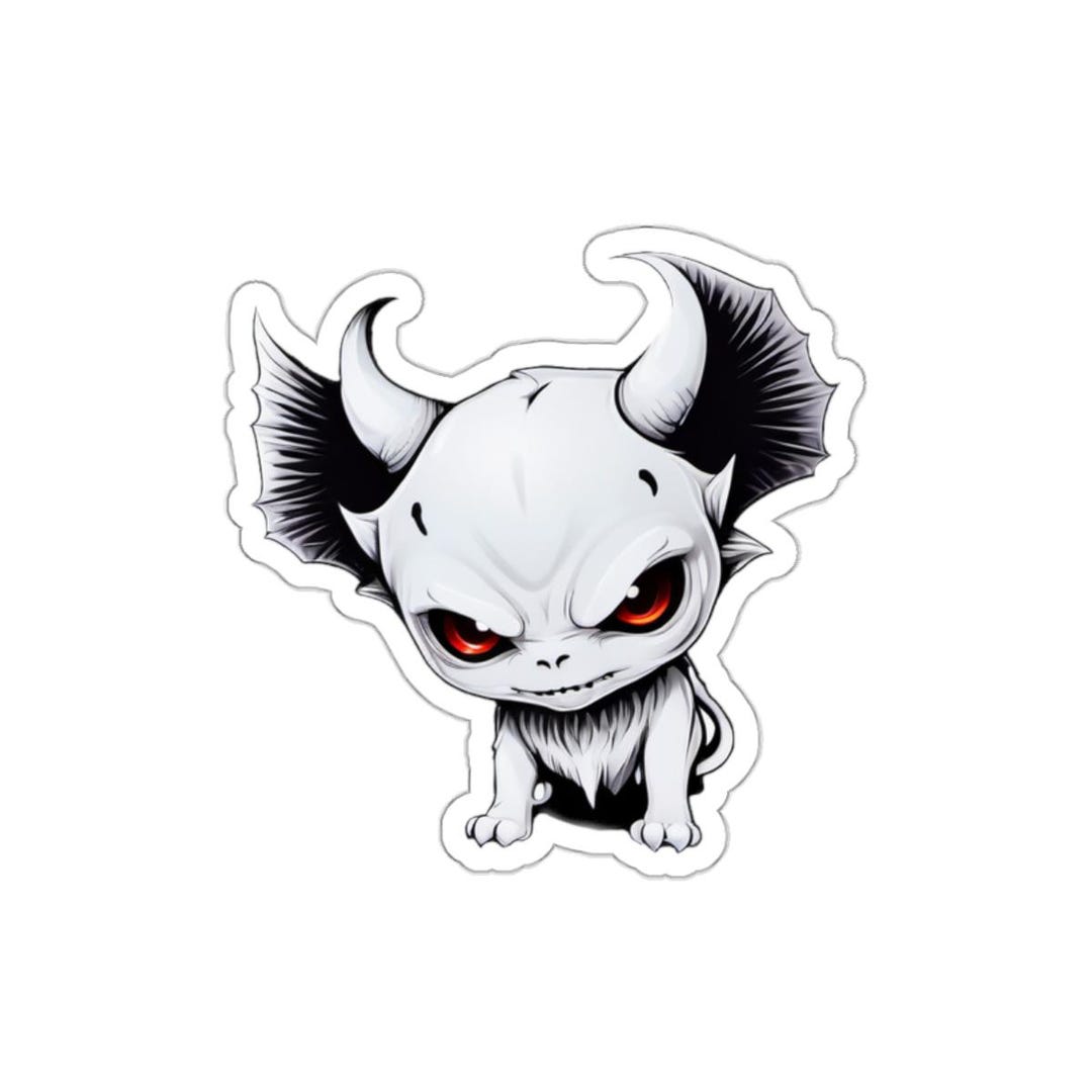 Perched Demon Sticker - Etsy
