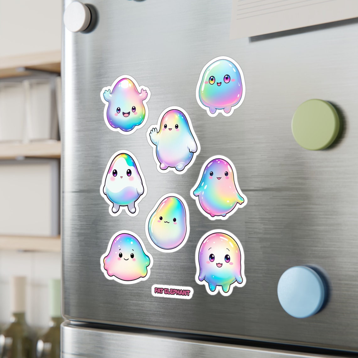 Kawaii Gorgeous Blob Creatures Sticker Sheet Cute Anime Chibi Stickers ...