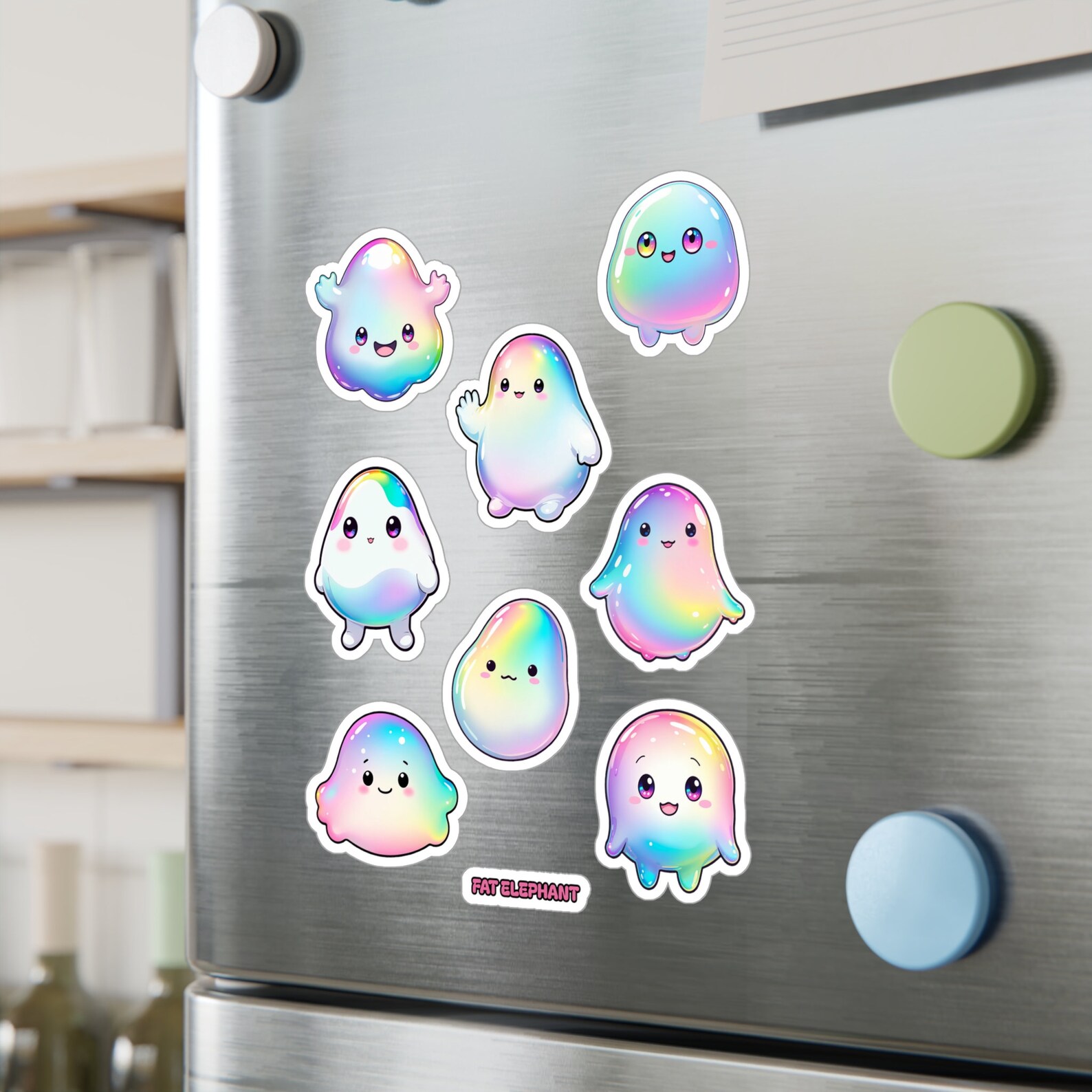 Kawaii Gorgeous Blob Creatures Sticker Sheet Cute Anime Chibi Stickers ...