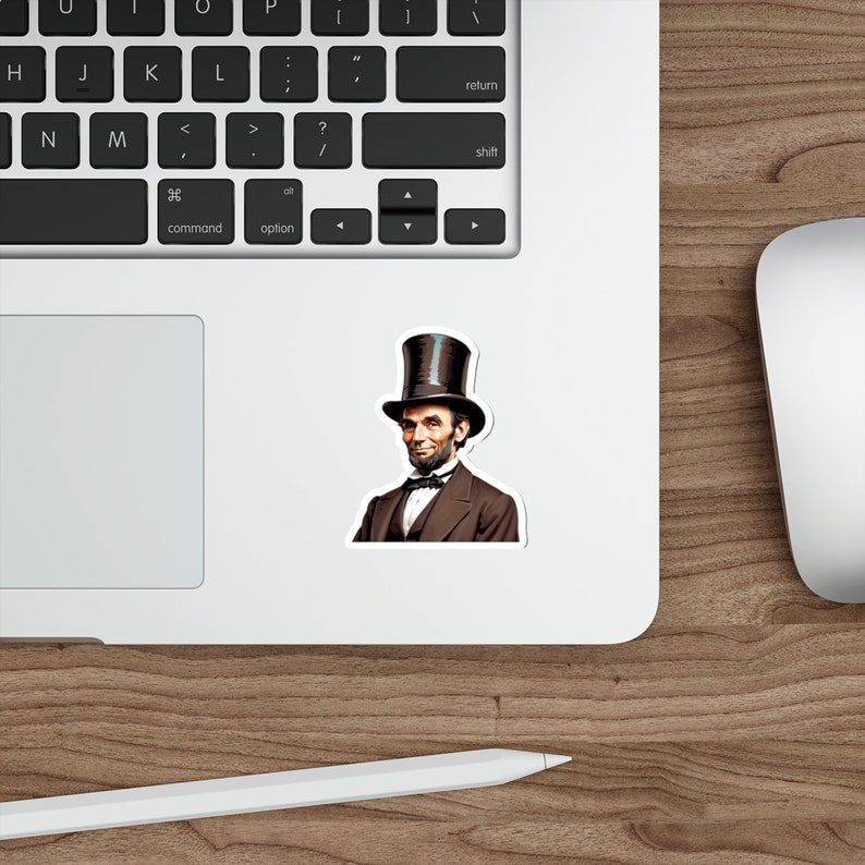 President Abraham Lincoln Sticker - Decal Sticker - Perfect for Laptops ...