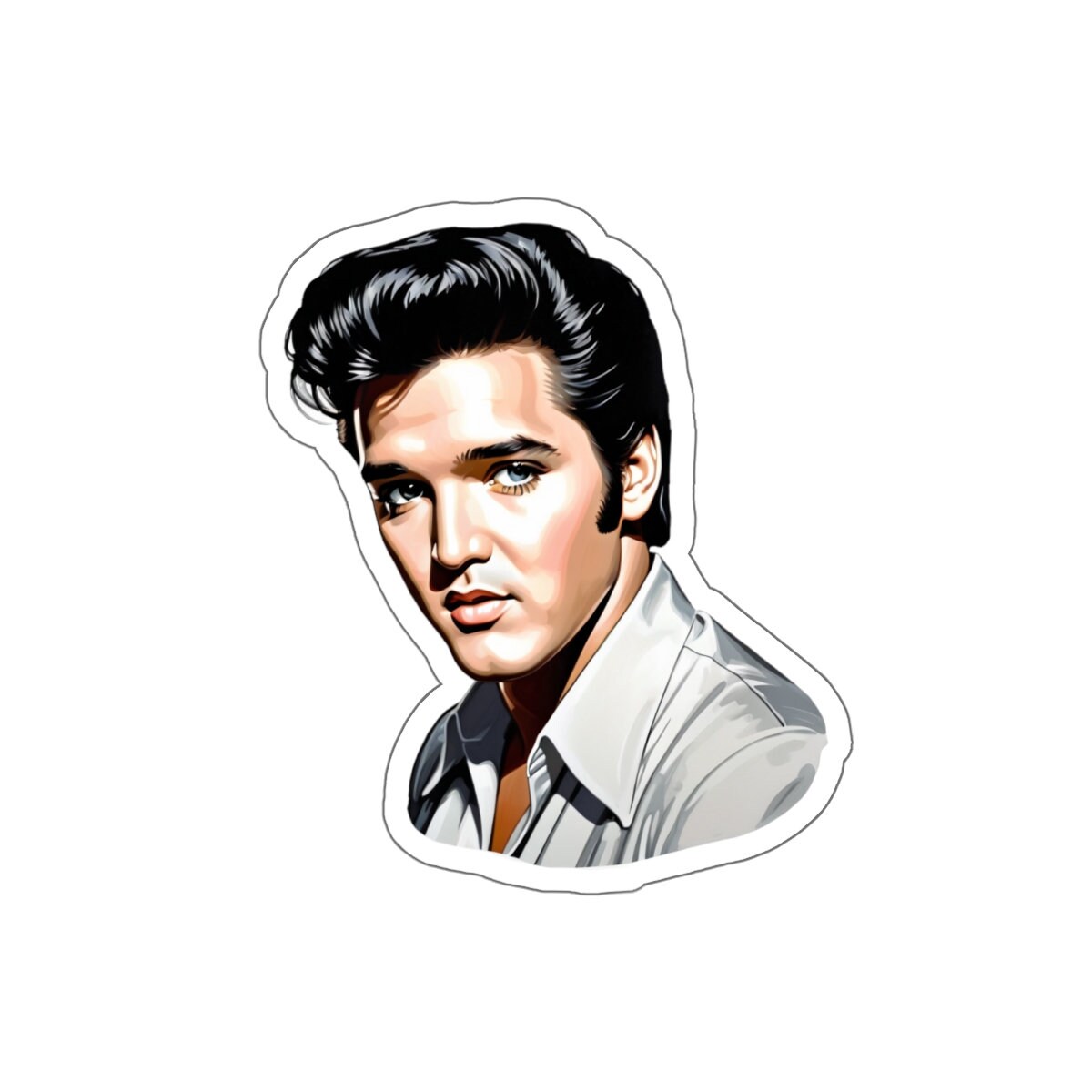 Elvis Sticker. the King of Rock and Roll. Perfect for Laptops, Water ...
