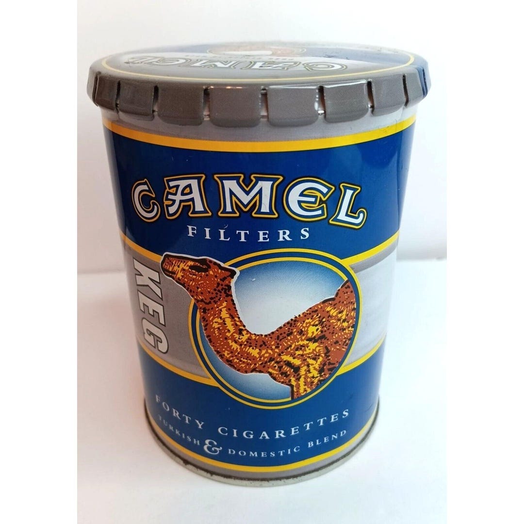 Camel Keg Cigarette Holder W/insert, Tin, Vintage, Bareware, Tobacco ...